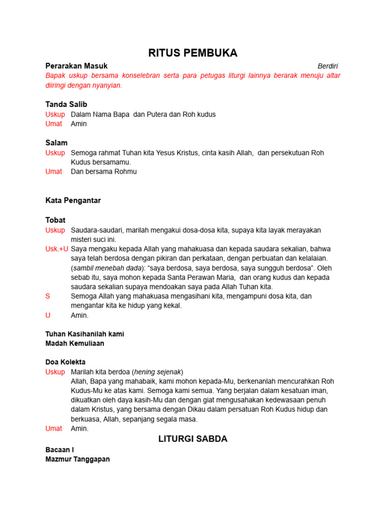 Ritus Sakramen Krisma dalam Misa | PDF