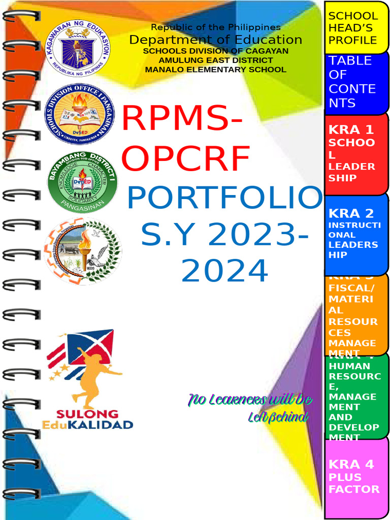 Opcrf Portfolio | PDF | Teachers