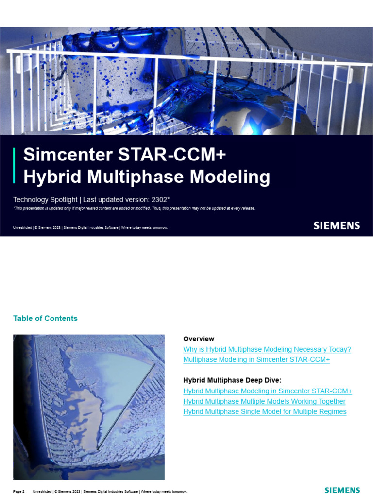 Simcenter STAR-CCM+ Hybrid Multiphase Modeling | PDF | Water | Evaporation