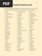 Academic Vocabulary List | PDF
