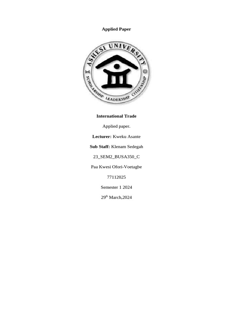 Germany's Intra-Industry Trade Insights | PDF | Comparative Advantage ...