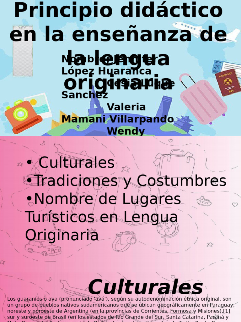 Enseñanza de la Lengua Guaraní | PDF