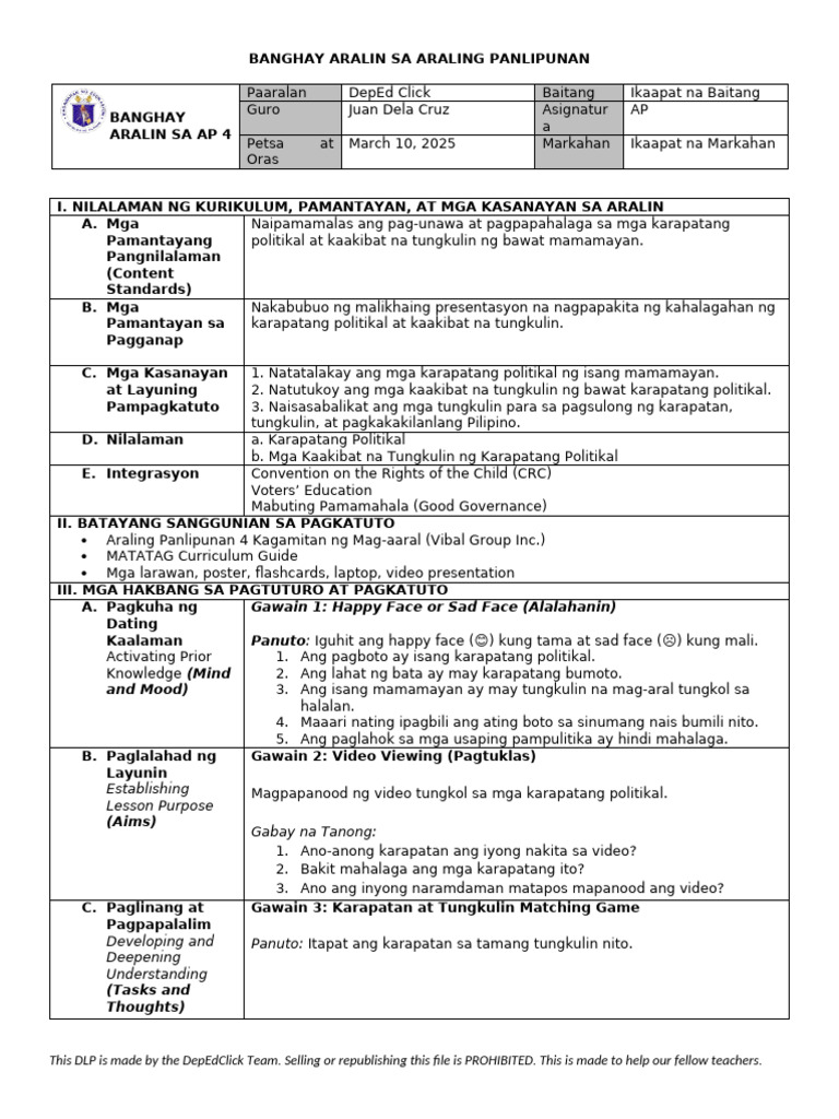 CO Q4 DLP AP4 DepEdClick | PDF