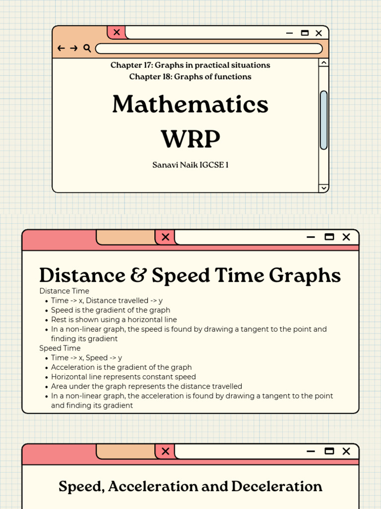 Understanding Graphs in Mathematics | PDF | Acceleration | Tangent