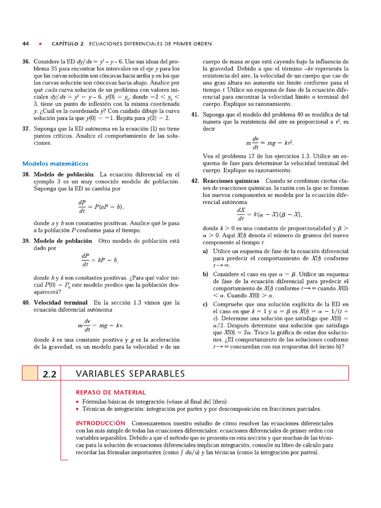Variable Separable | PDF