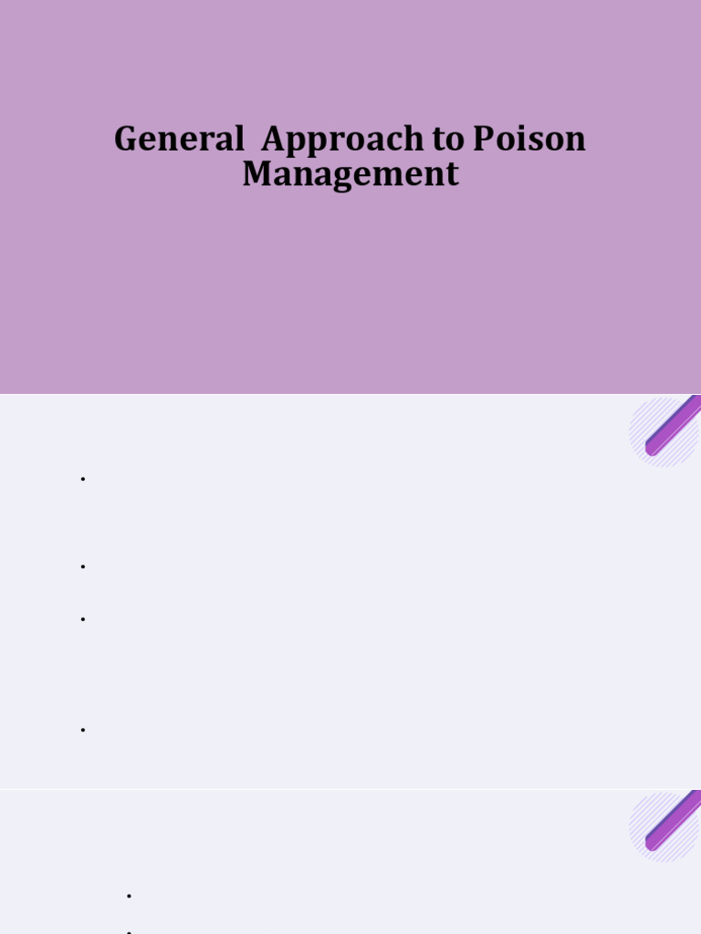 Emergency Care General Approach To Poison Management.v1 | PDF | Poison ...