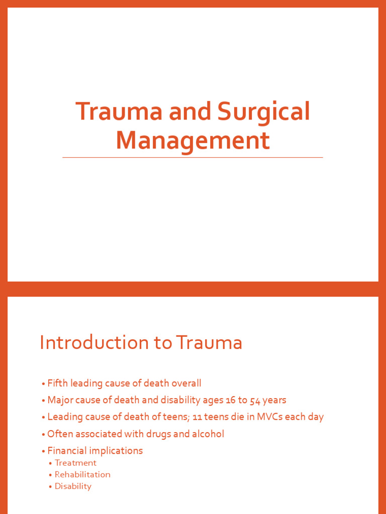 Trauma | PDF | Traumatic Brain Injury | Thorax