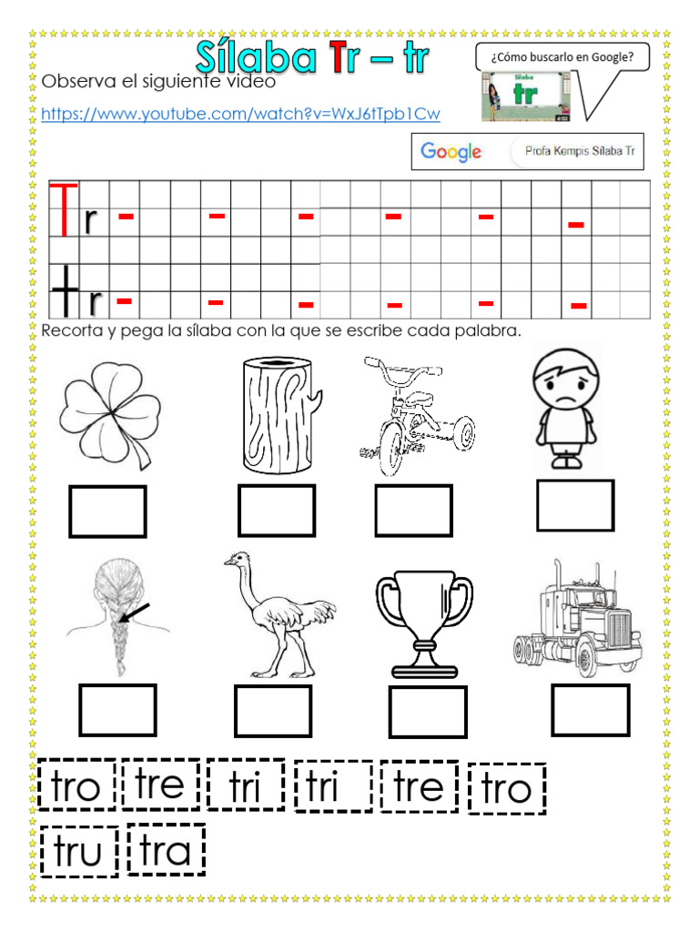 Mi Librito de Silabas Trabadas PDF Páginas | PDF