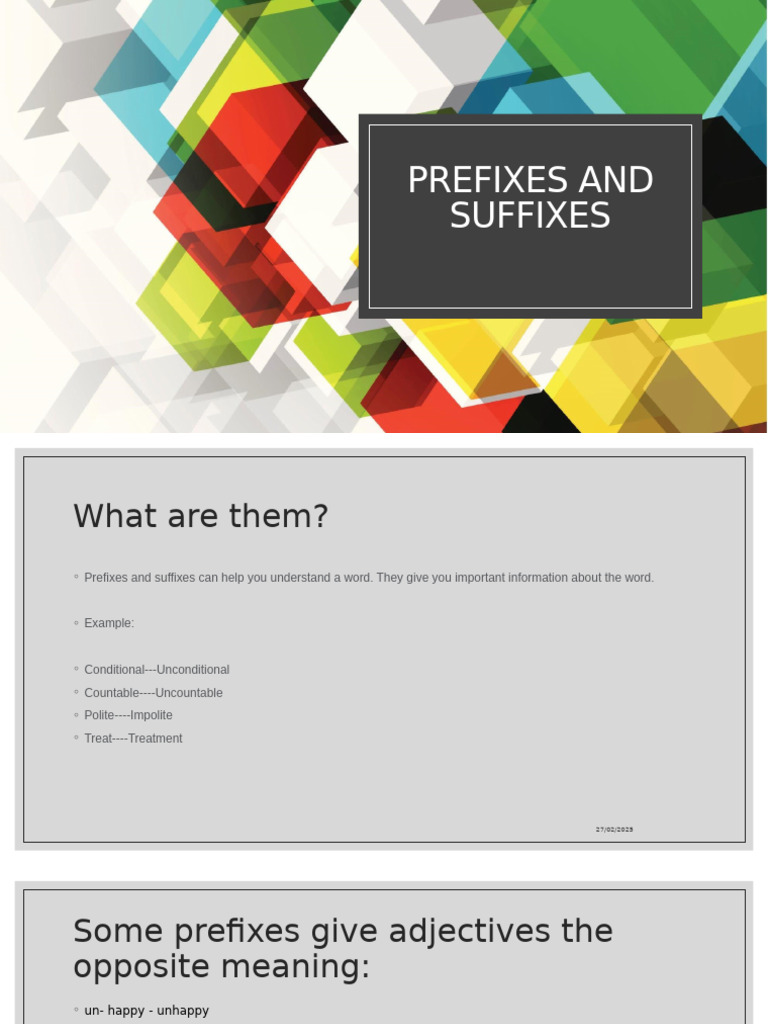 Prefixes | PDF