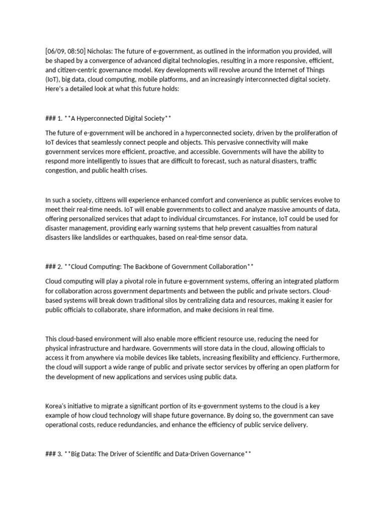 Future of E-Government: Digital Transformation | PDF | Internet Of ...