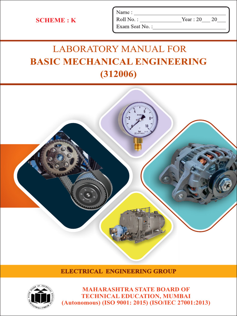 Basic Mechanical Engineering Msbte Manual Msbte Store | PDF | Turbine ...