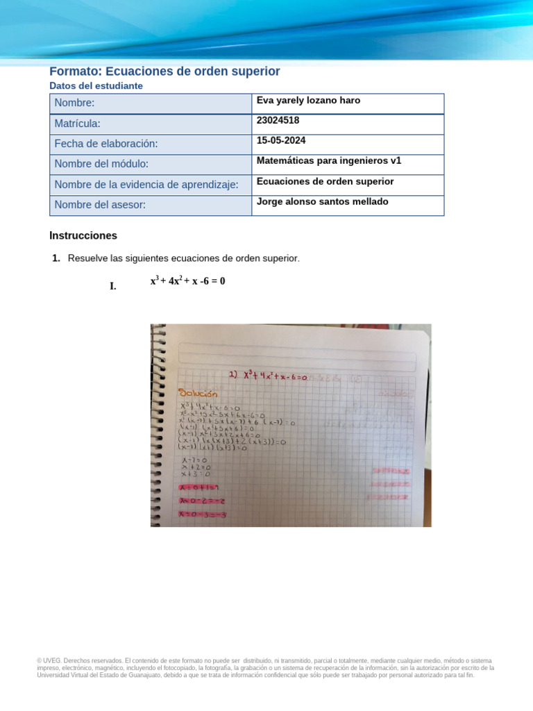 Ecuaciones de Orden Superior | PDF | Informática
