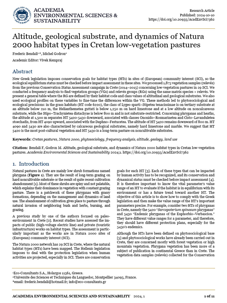 Altitude Geological Substrate and Dynami | PDF | Earth Sciences ...