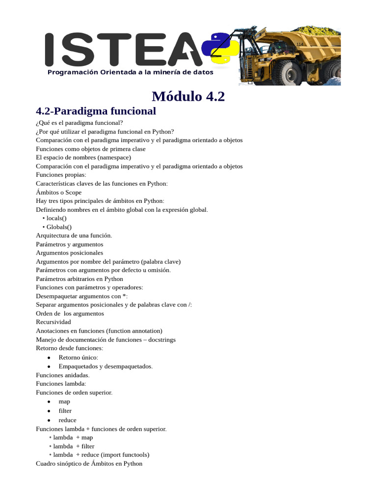 Paradigma Funcional en Python: Guía Completa | PDF | Paradigmas de ...