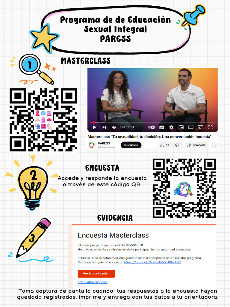 Masterclass: Programa de de Educación Sexual Integral Paress | PDF