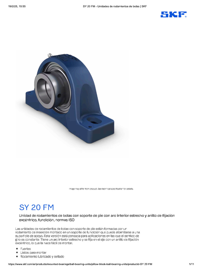 SKF Chumacera 20 MM | PDF