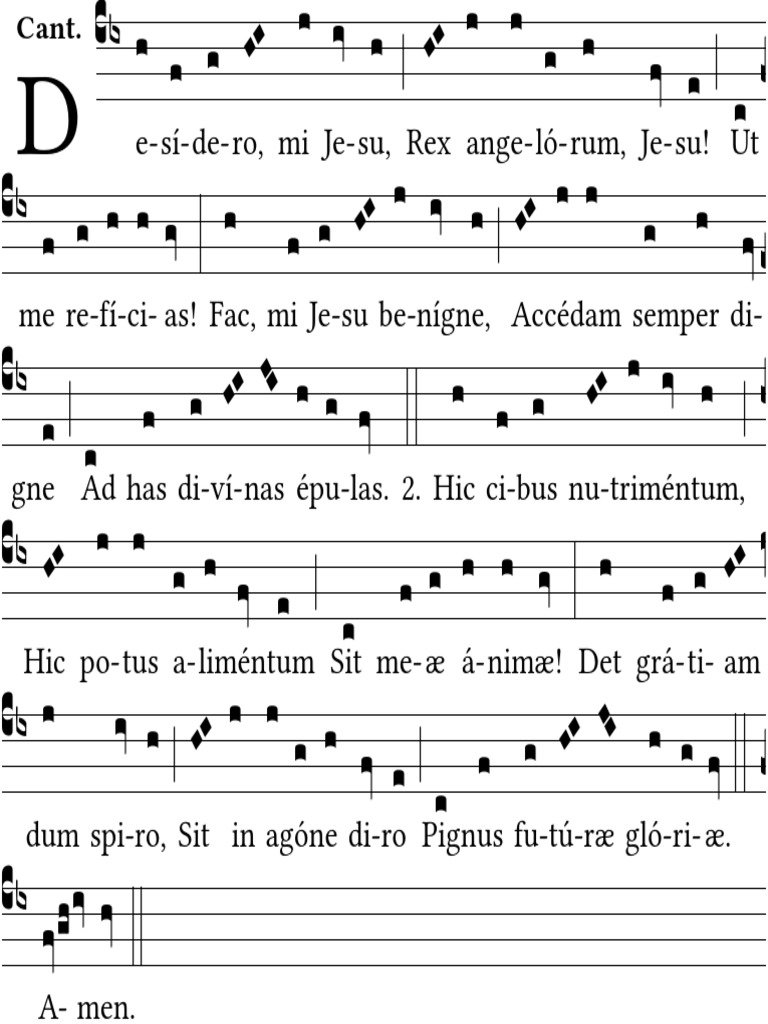 CA Desidero Mi Jesu Bach | PDF