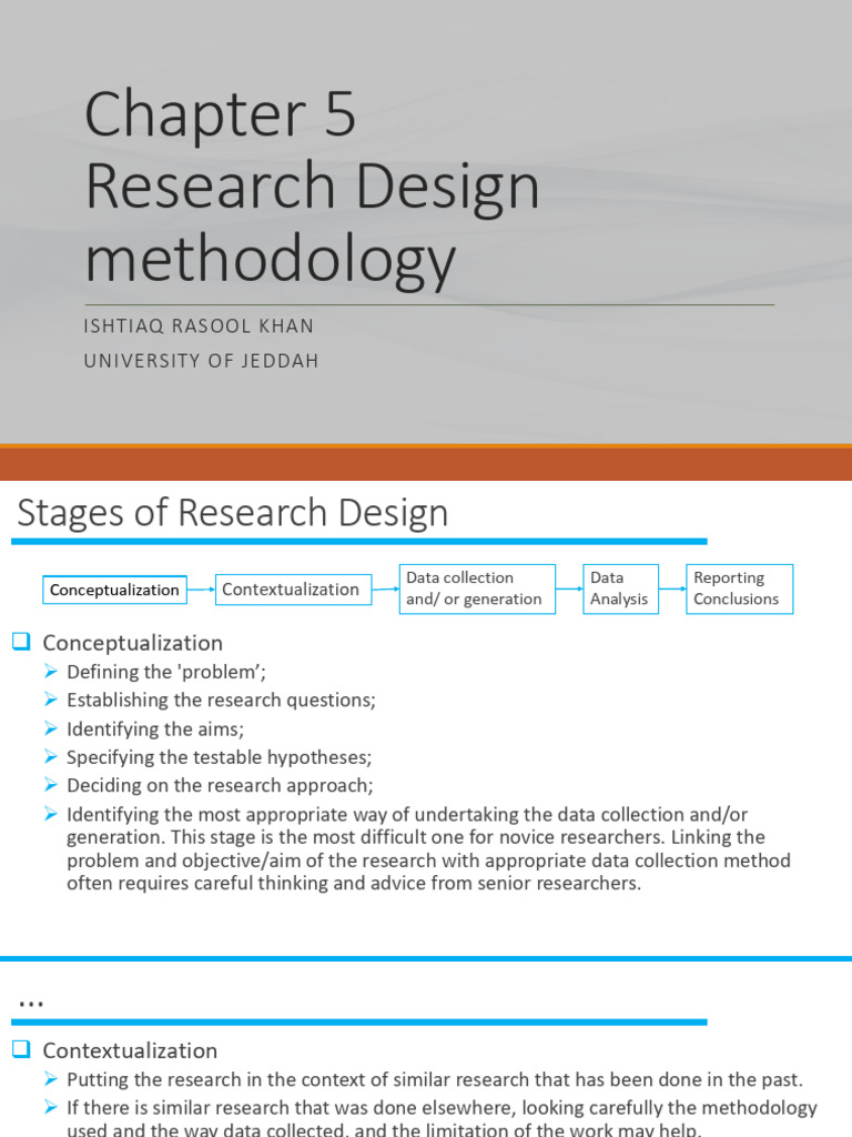 Chapter 5-Research Design Methodology-IRK | PDF | Experiment | Focus Group