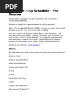 1500m Training Schedule: First 5 Weeks | PDF | Athletics | Racing