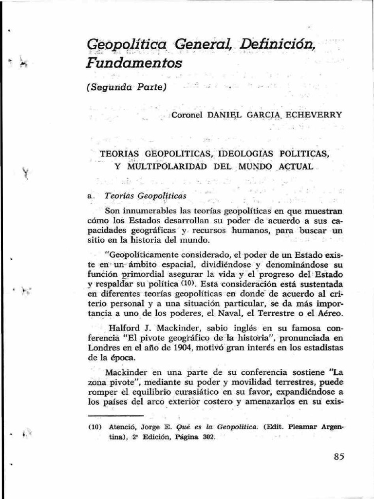 Teorías Geopolíticas y Multipolaridad Actual | PDF | Comunismo | Democracia