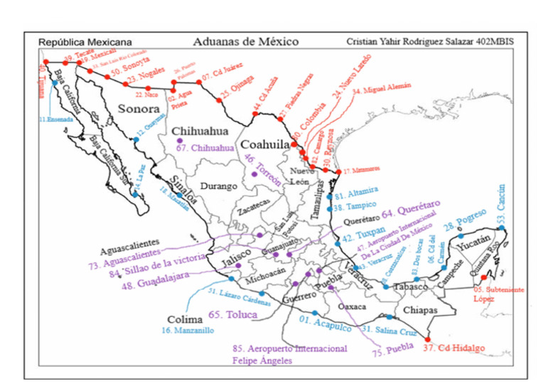 Mapa Aduanas Mexico | PDF