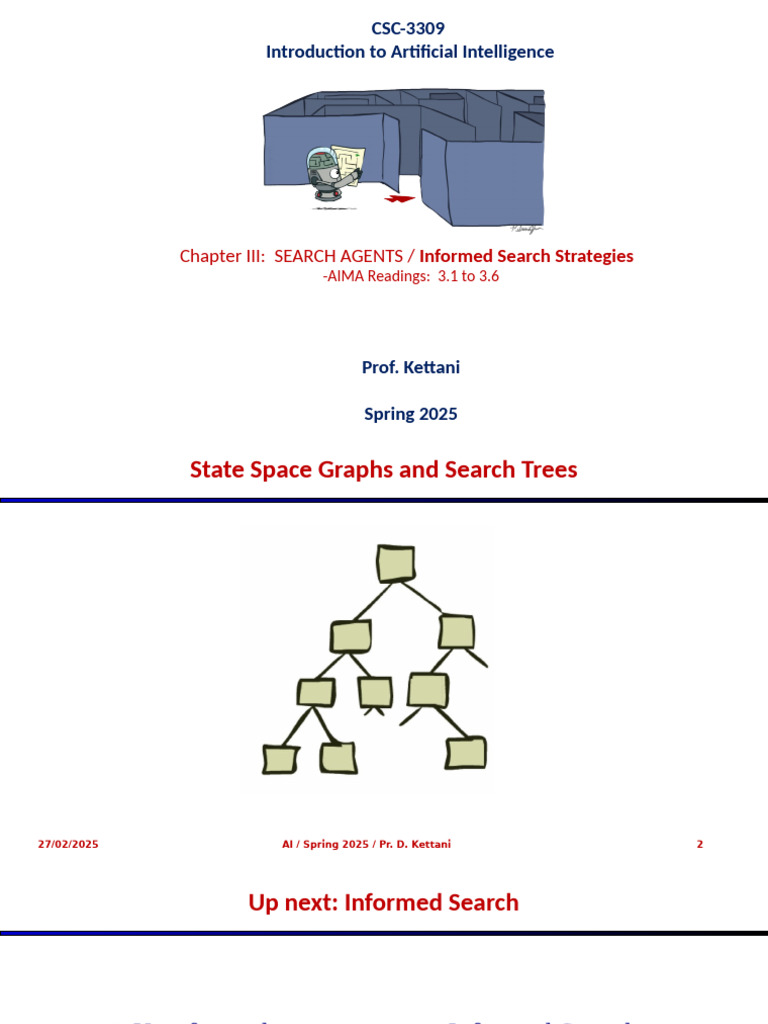Informed Search Strategies in AI | PDF | Computational Problems ...