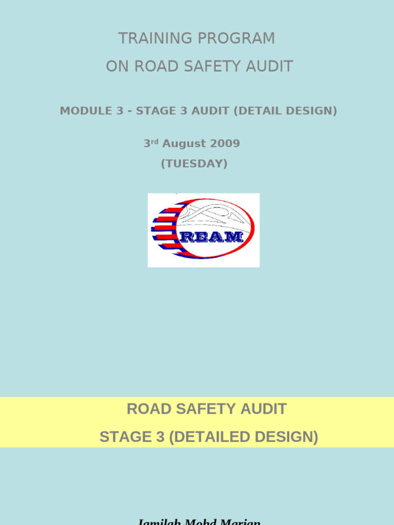 RSA Stage 3 | PDF | Road Traffic Safety | Intersection (Road)