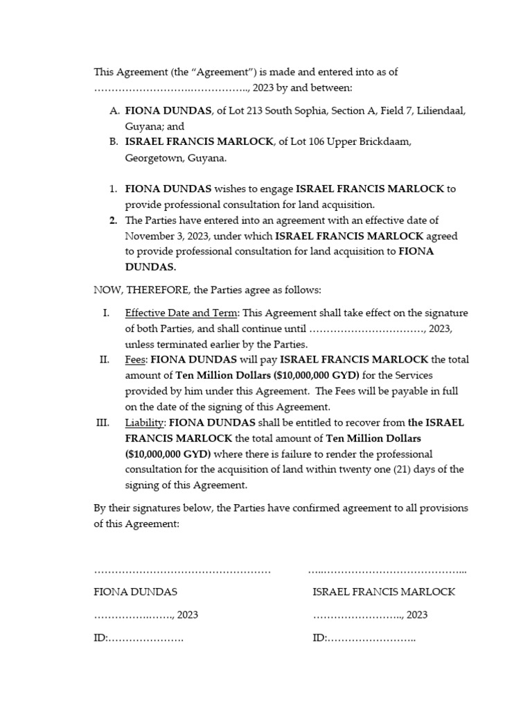 Agreement ? | PDF
