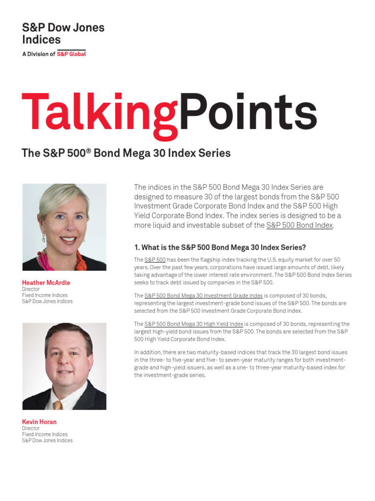 Talking Points SP 500 Bond Mega 30 Indices | PDF | Bonds (Finance ...