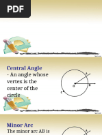 Relationships Among Chords, Arcs, Central Angles | PDF | Circle | Angle