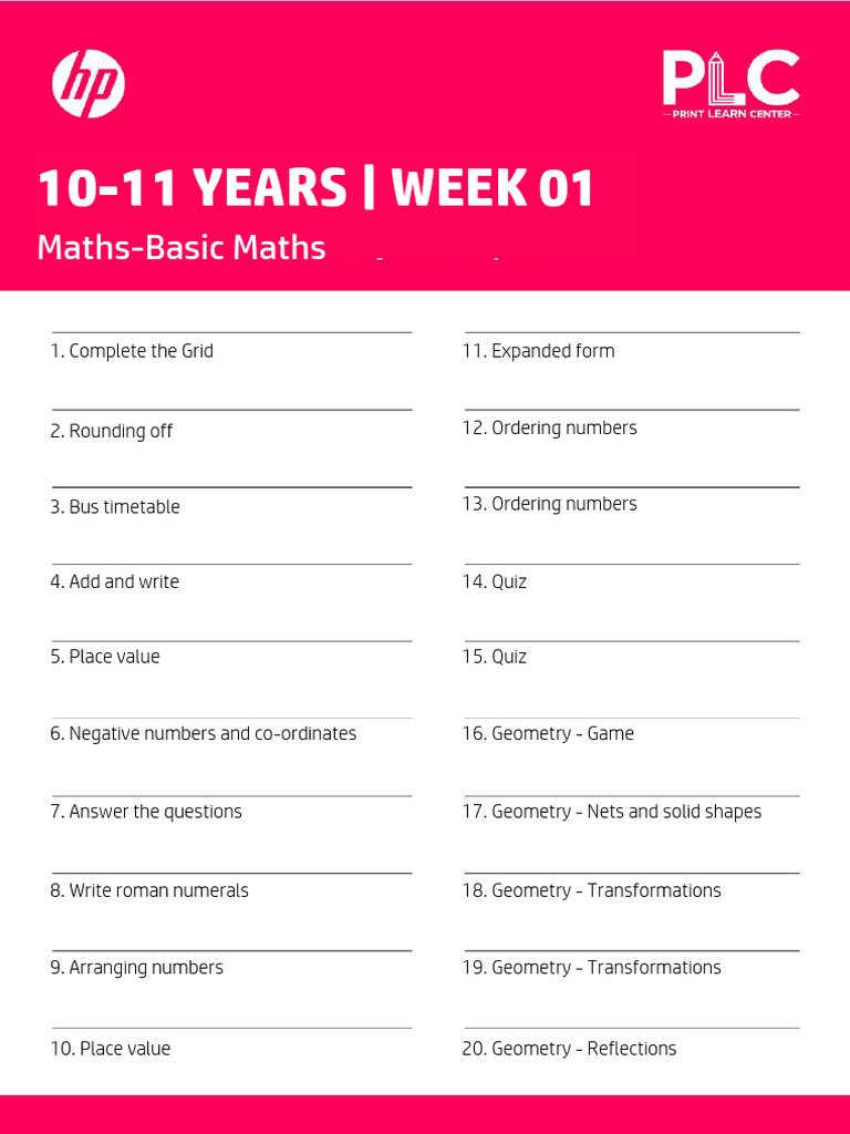 class5-math-basic-math-worksheet | PDF | Numbers | Prime Number
