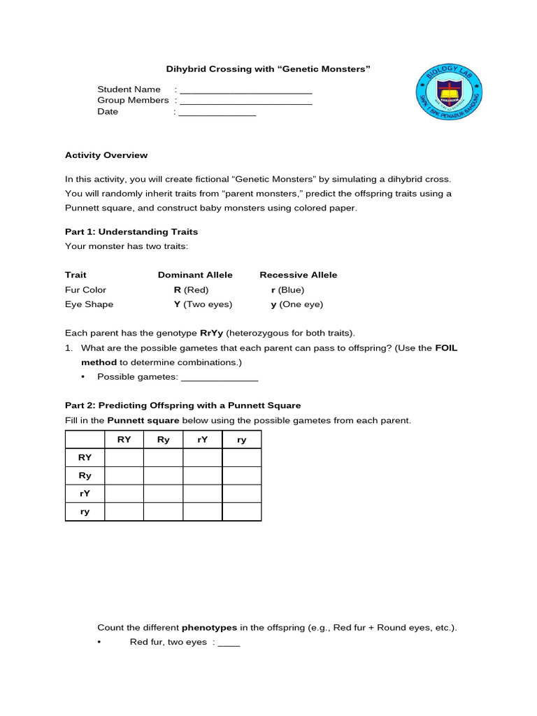 Genetic Monsters | PDF | Genotype | Population Genetics