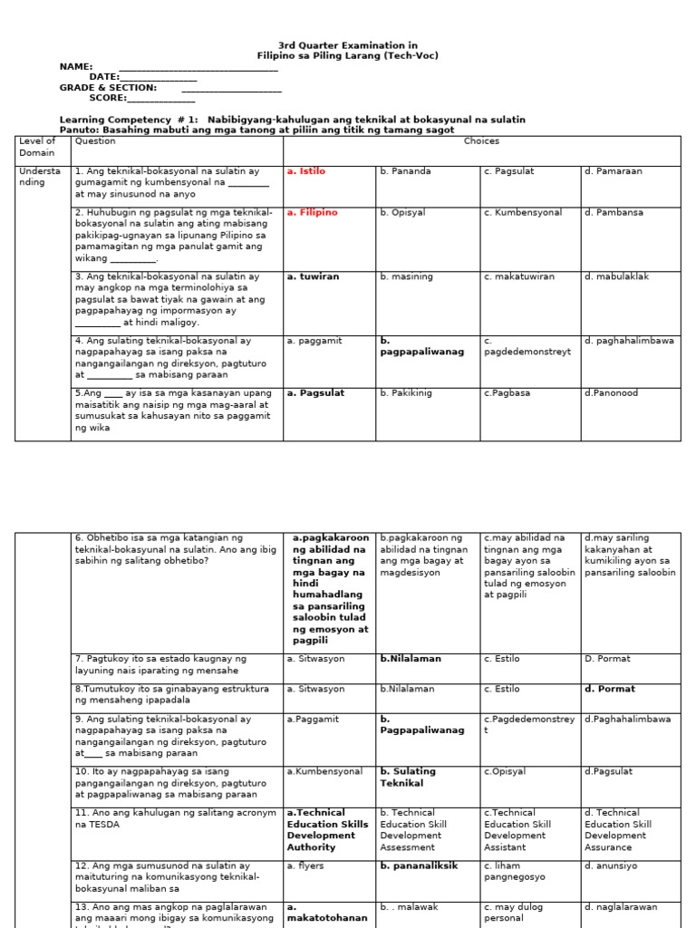 1st FPL Techvoc | PDF