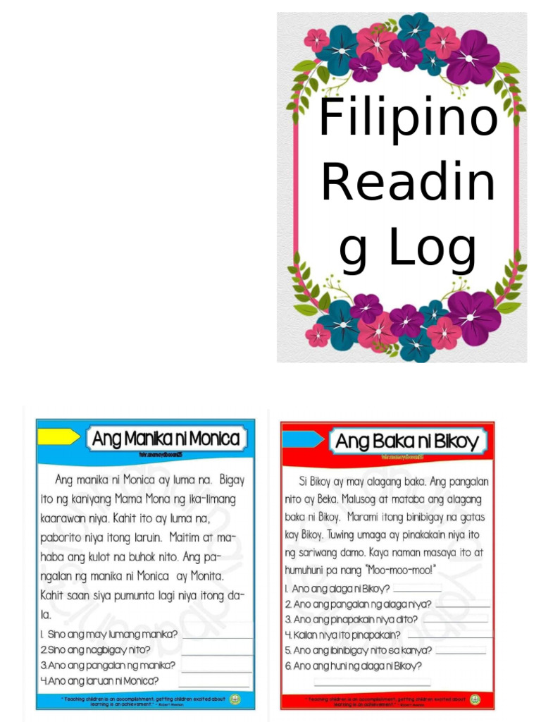 Filipino Reading With Comprehension | PDF
