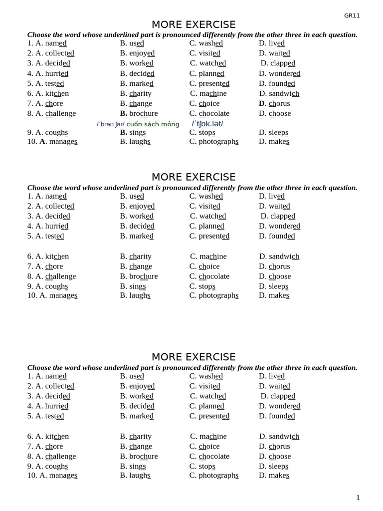 BTAP Phát Âm ED, S | PDF