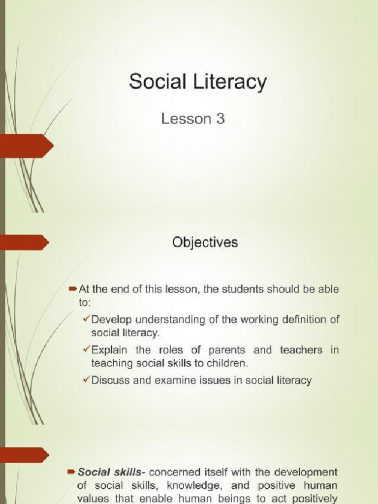 Social Literacy | PDF