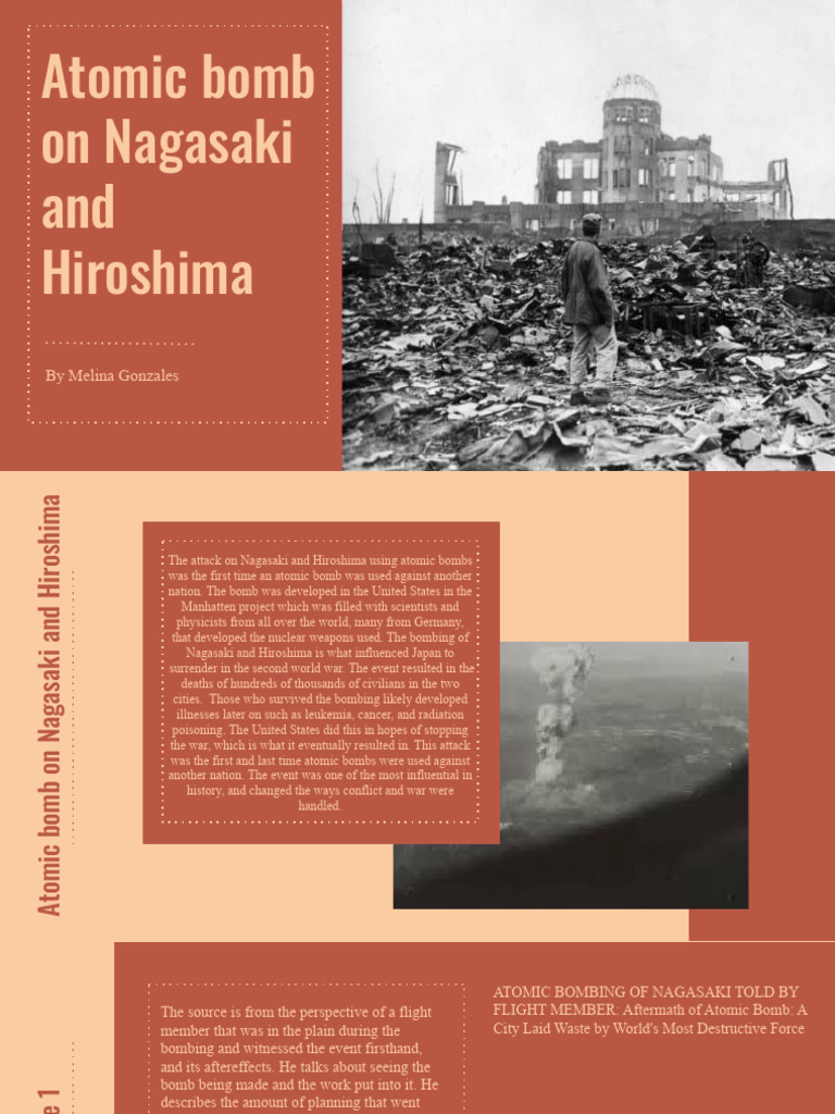 Atomic Bomb On Nagasaki and Hiroshima | PDF | Atomic Bombings Of ...