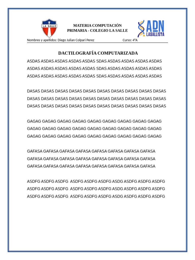 Dactilografia 3-10-2024 | PDF