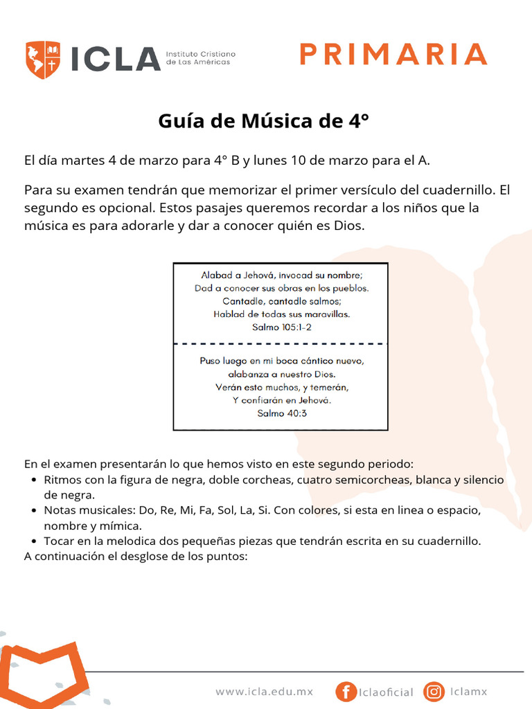 Guia para Examen de Musica | PDF