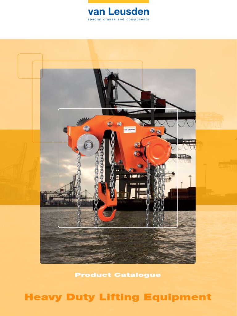 Van Leusden Catalogue 2008 | PDF | Crane (Machine) | Suspension (Vehicle)