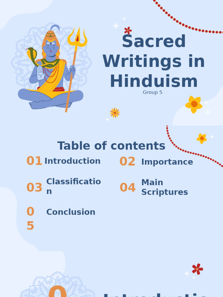 Sacred Writings in Hinduism | PDF | Hindu Texts | Vedas