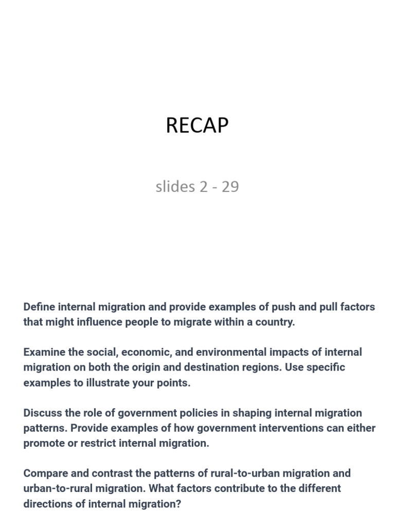 Brazil Rural To Urban Migration and Review Slides 1 - 48 | PDF | Cost ...