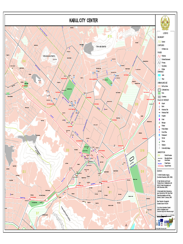 Kabul Maps Combined | PDF