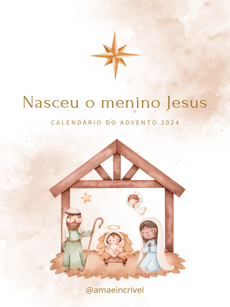 Atividades Natalinas para o Advento 2024 | PDF | Jesus | Maria, mãe de ...