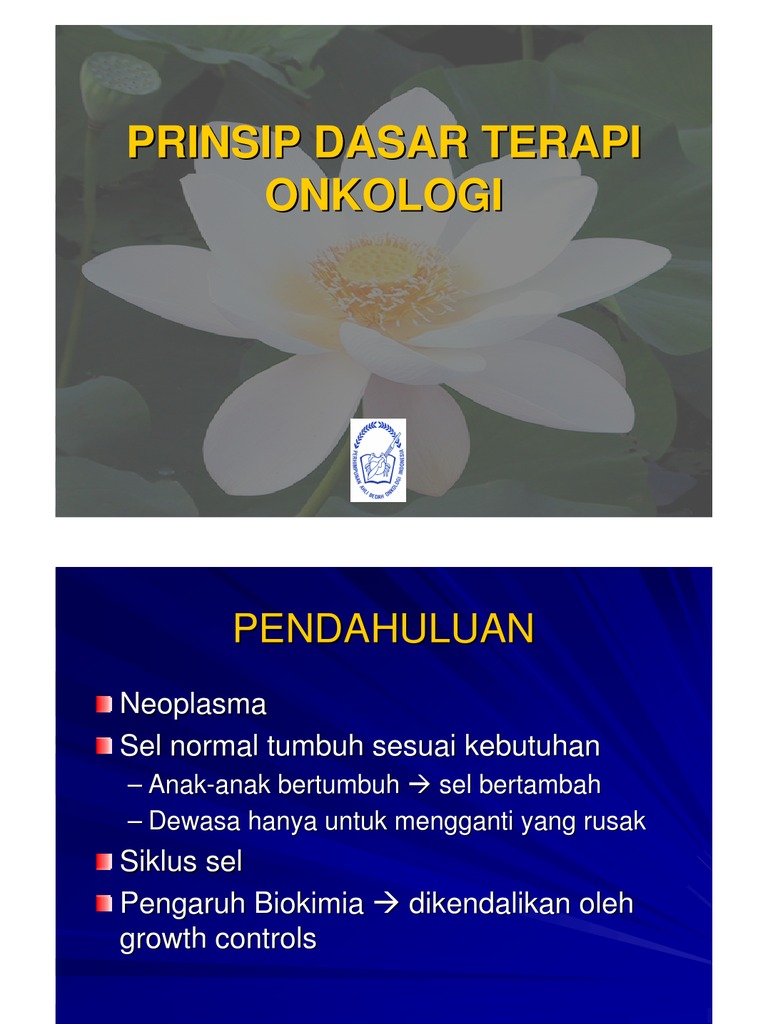 Microsoft Power Point - Prinsip Dasar Terapi Onkologi | PDF
