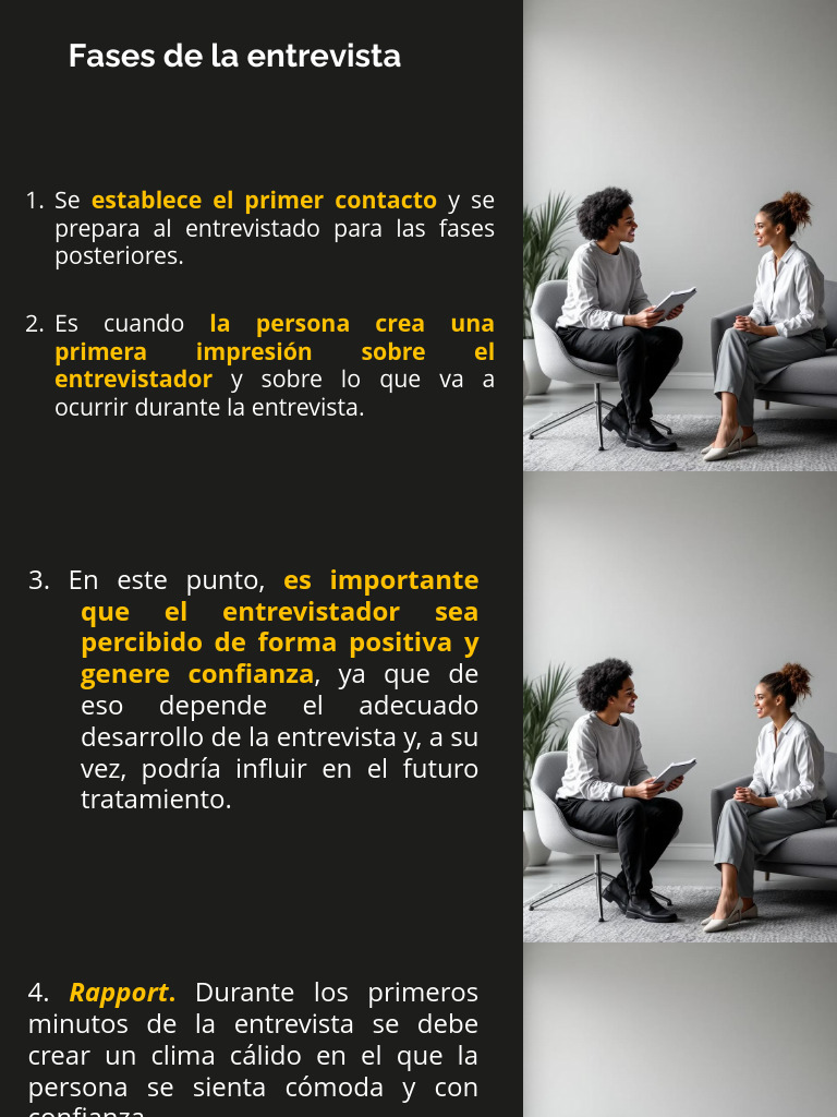 Fases Clave en una Entrevista Efectiva | PDF | Sicología | Ciencias del ...
