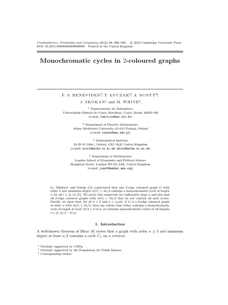 Mono Cycles | PDF | Mathematical Relations | Combinatorics