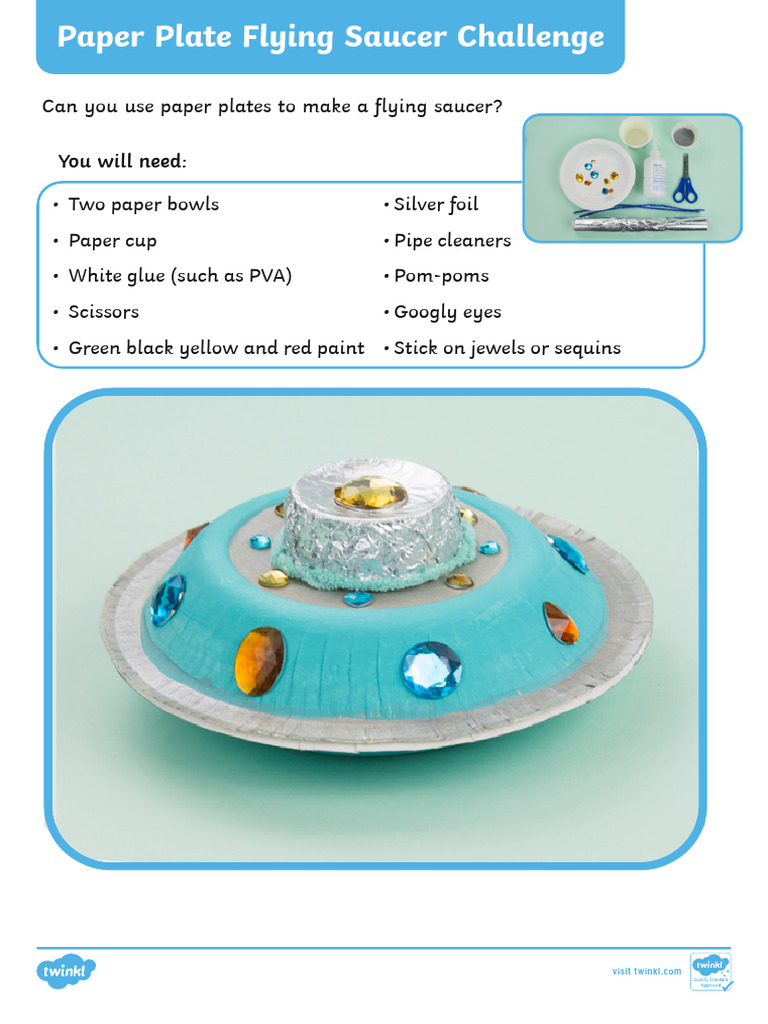Paper Plate Flying Saucer Challenge | PDF