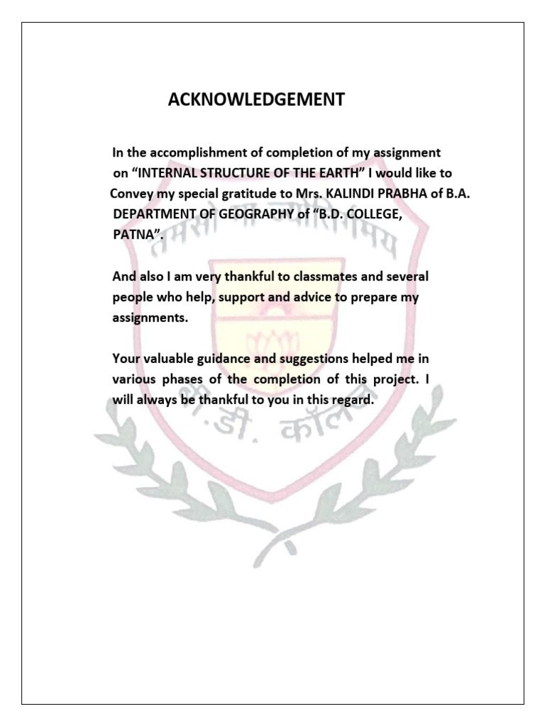 Acknowledgement, Declaration and Certificate | PDF