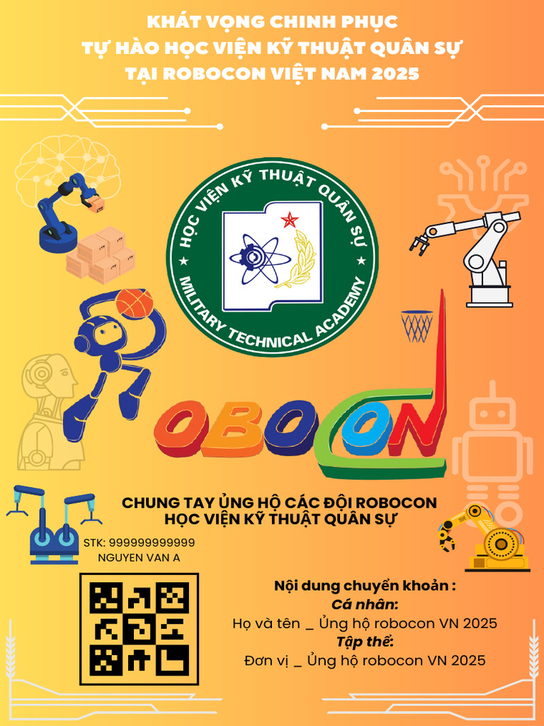 Khát Vọng Chinh Phục Tự Hào Học Viện Kỹ Thuật Quân Sự Tại Robocon Việt Nam 2025 | PDF
